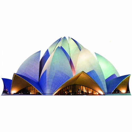 Bahai Lotus Temple Night Cardboard Cutout Standee Standup